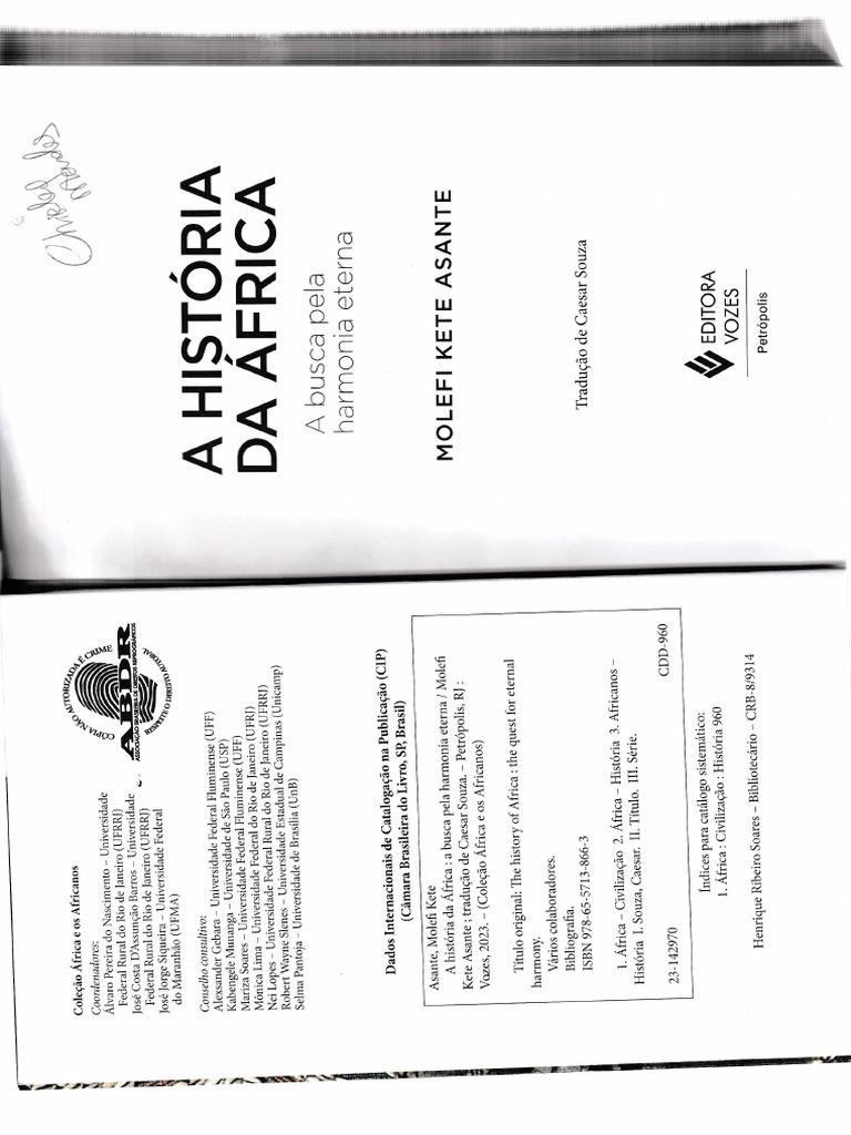 Asante - A Historia Da Africa A Busca Pela Harmonia Eterna | PDF