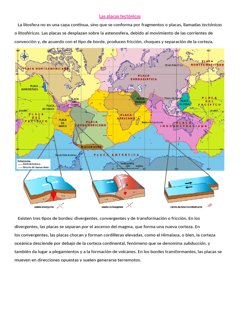 Las Placas Tectónicas | PDF