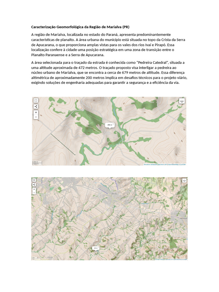 Caracterização Geomorfológica Da Região de Marialva | PDF