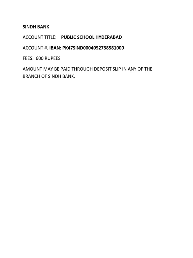 School Account Details | PDF