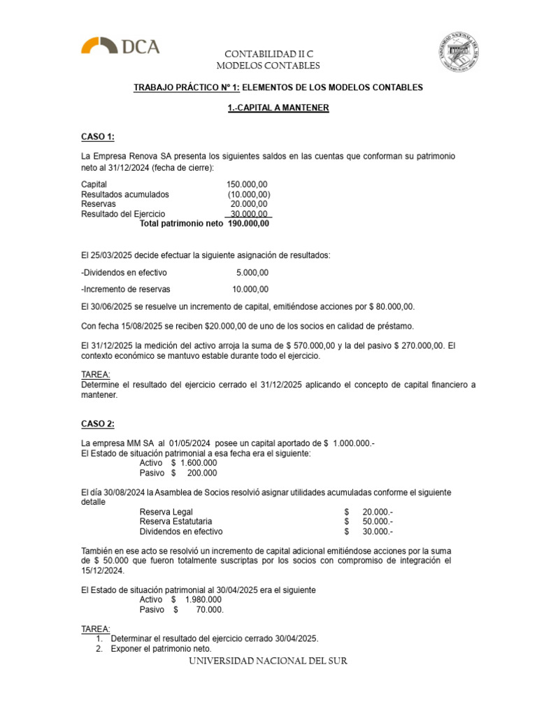 02 - Modelos Contables | PDF | Contabilidad | Valor neto