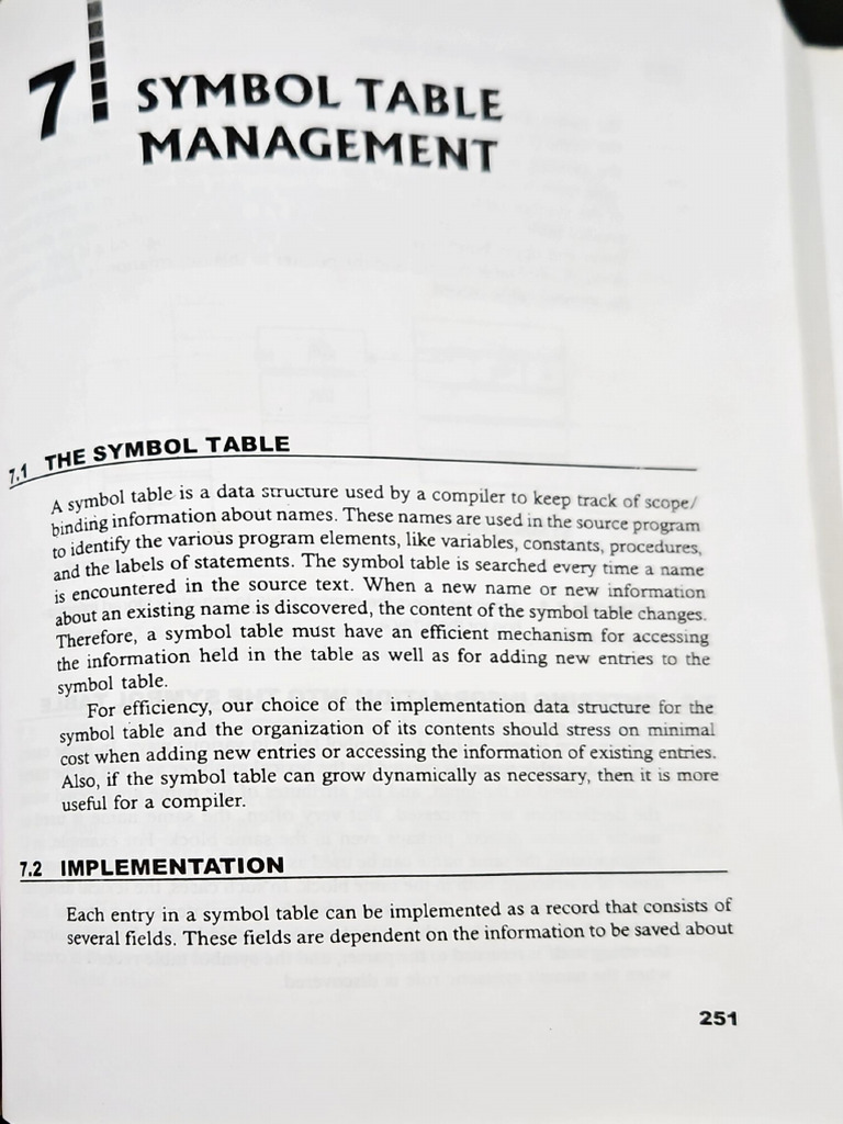 Symbol Table (1) | PDF