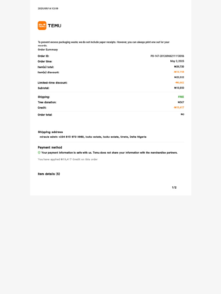 Temu Web Document | PDF