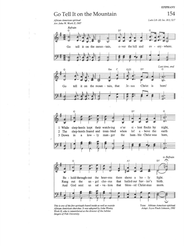 Go Tell It On The Mountain | PDF