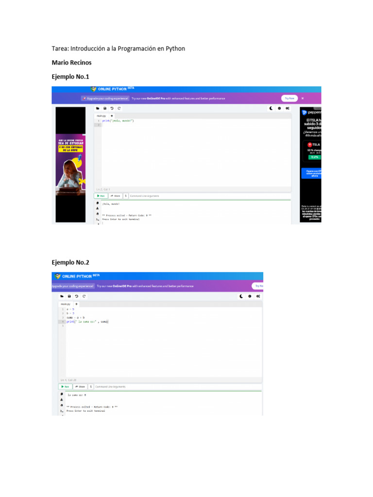 Tecnologia M | PDF | Python (lenguaje de programación) | Aprendizaje