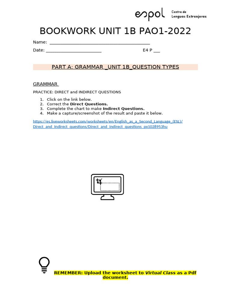 Unit 1B - Question - Types | PDF