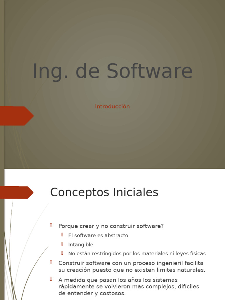 01 Ing de Software Introduccion | PDF | Software | Ingeniería de software
