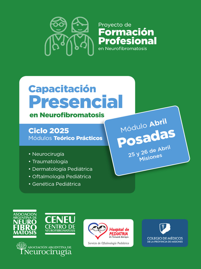 Capacitación Presencial - Abril 2025 POSADAS - Programa-V2 | PDF | Especialidades Medicas ...