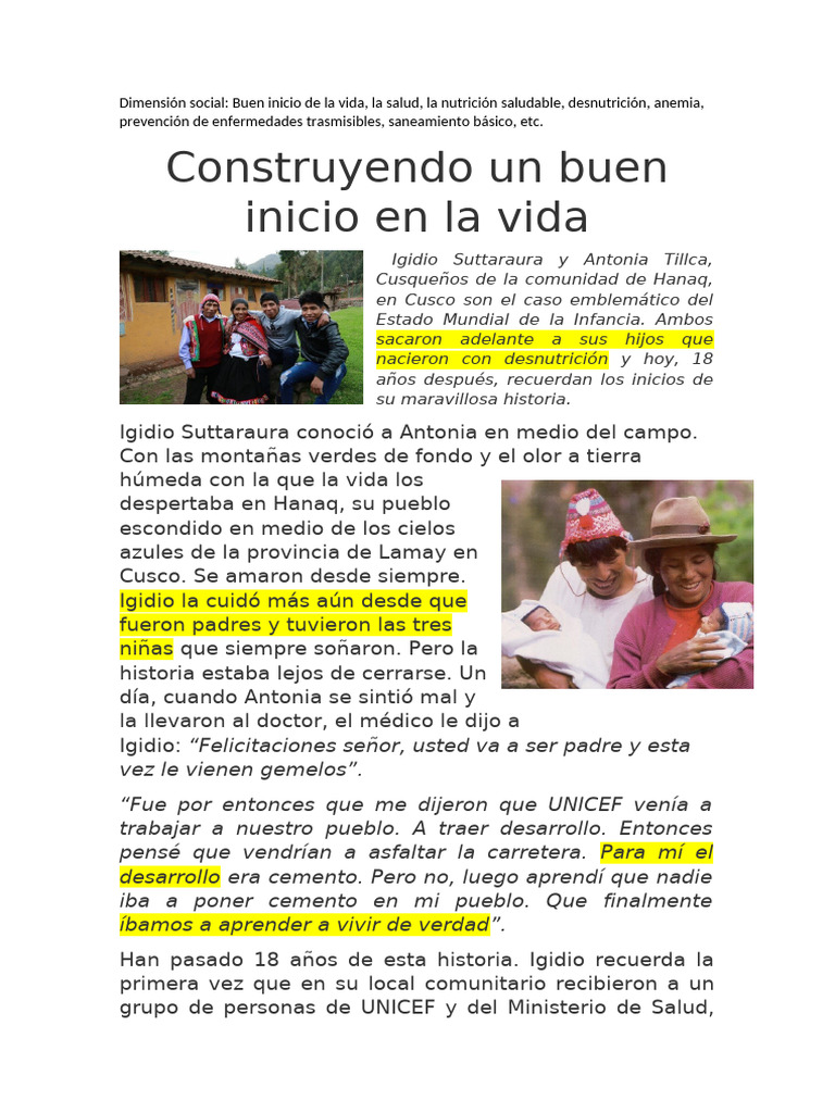 Dimensión Social | PDF | Unicef | El embarazo