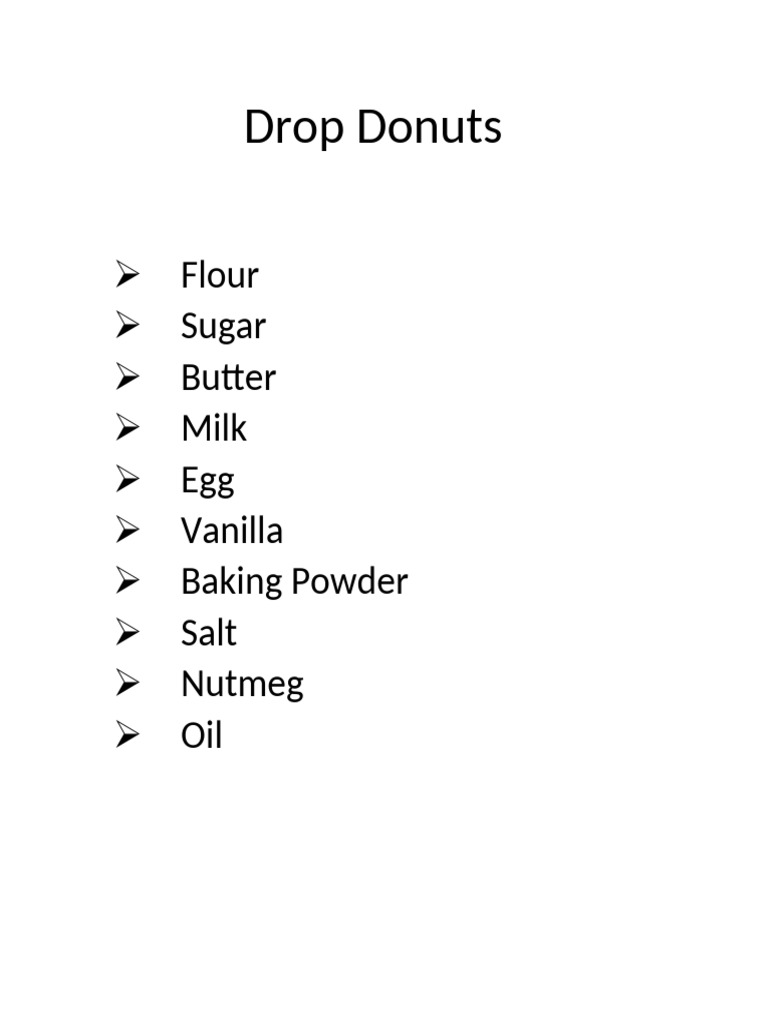 Drop Donuts | PDF