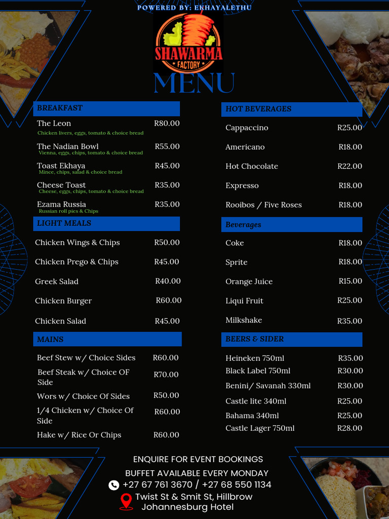 Hillbrow Breakfast and Menu Options | PDF | European Cuisine | Food And ...