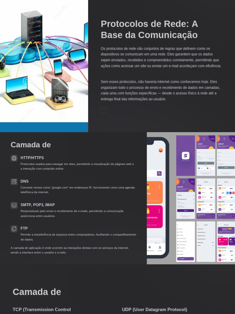 Protocolos de Rede A Base Da Comunicacao Digital - PPTX - 20250515 ...