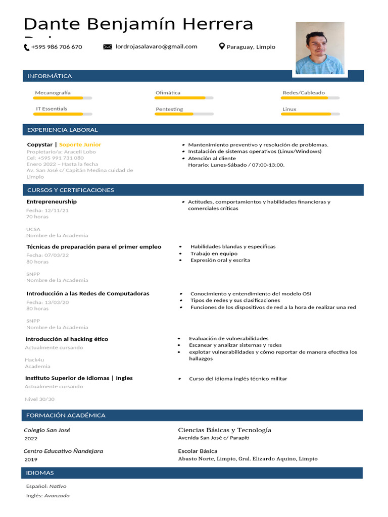 Curriculo Ingles | PDF | Ciencias de la Computación | Informática