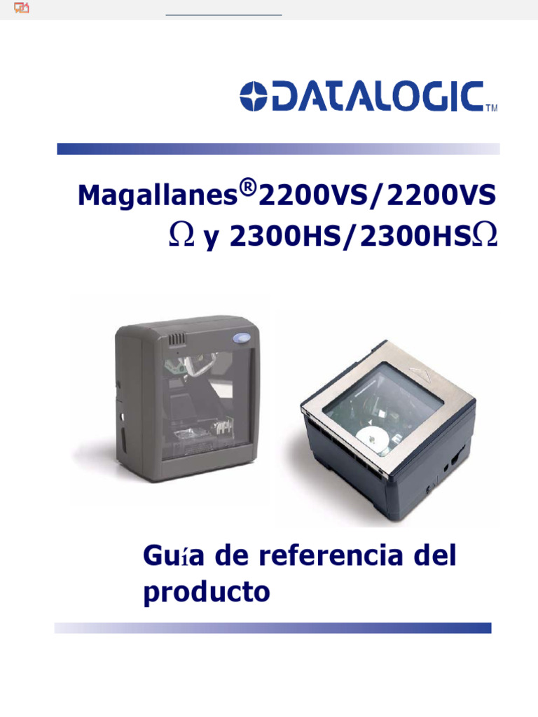 Datalogic Magellan 2200vs | PDF | Código Universal de Producto | Programación de computadoras