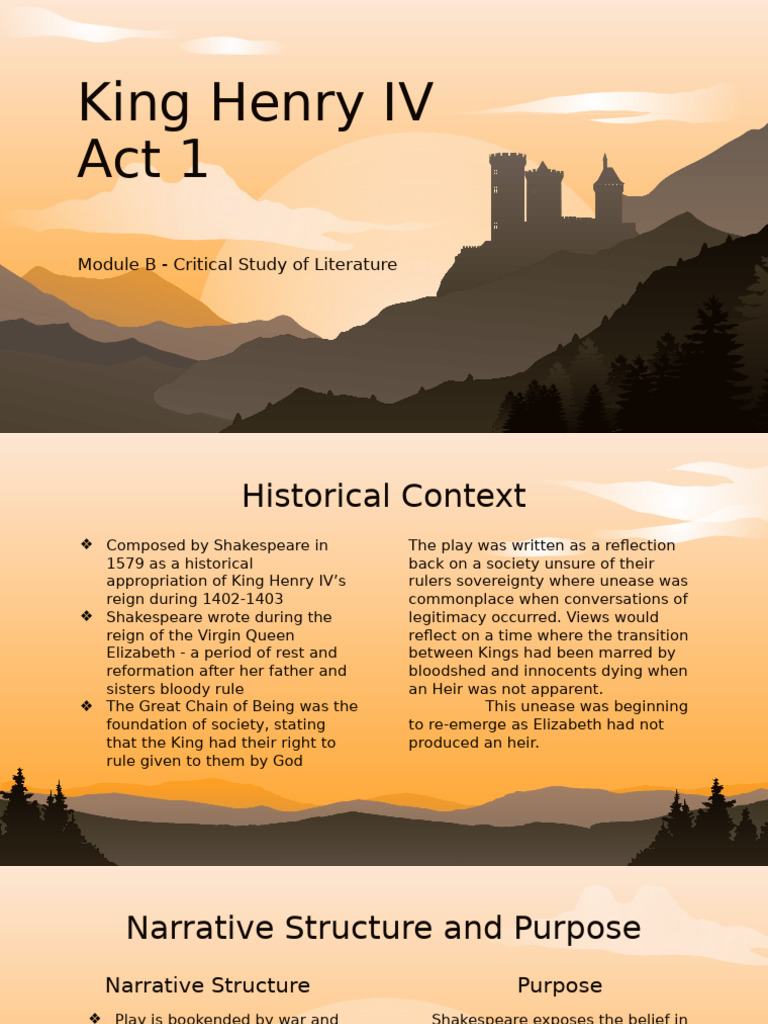 King Henry IV Shakespeare | PDF