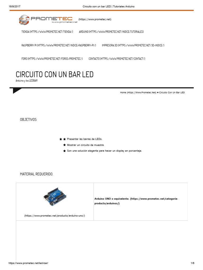 35 Circuito con un bar LED | PDF | Diodo emisor de luz | Circuito integrado