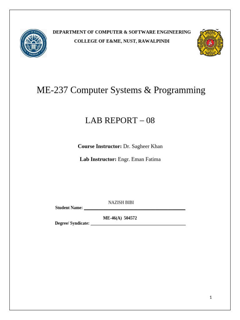Nazish ME-46(A) LAB REPORT 8 | PDF | Trigonometric Functions | Fahrenheit