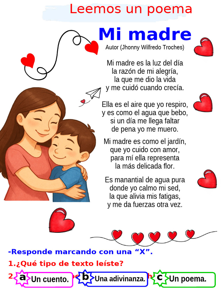 Poema a Mamá: Luz y Amor | PDF