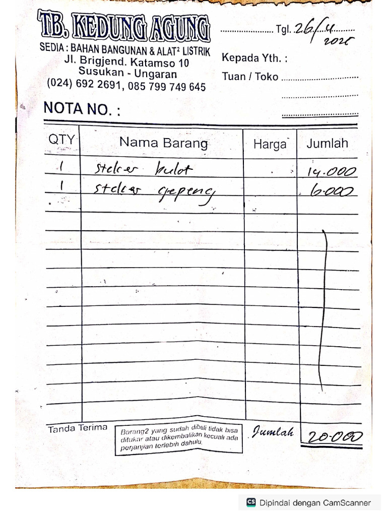 Struk Minggu 1 2 | PDF