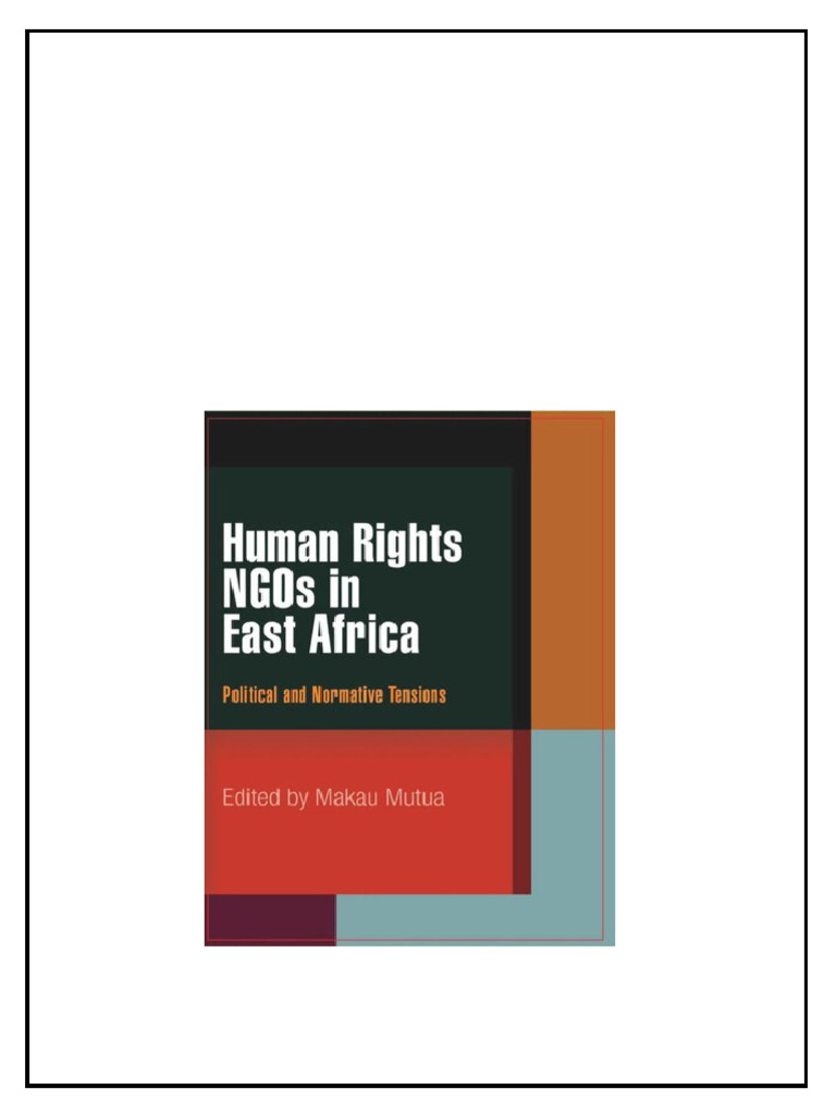 Human Rights Ngos In East Africa Political And Normative Tensions Makau ...
