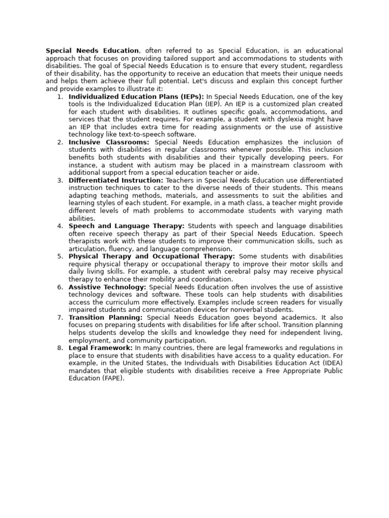 Understanding Special Needs Education | PDF | Special Education ...