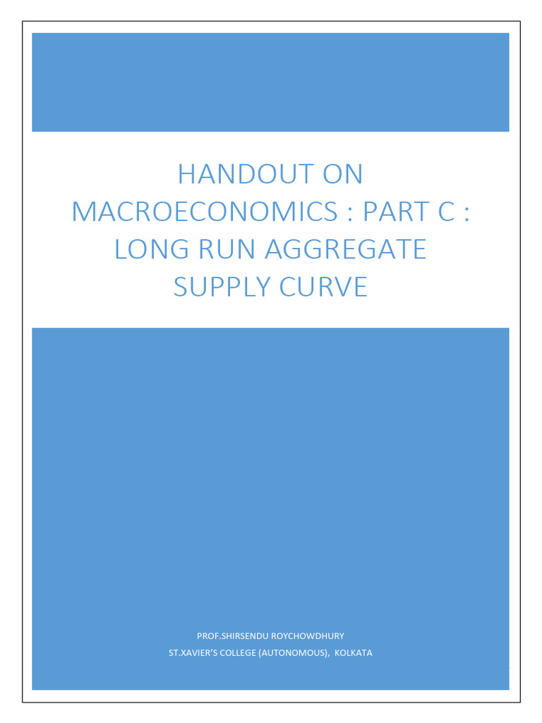 Long Run Aggregate Supply Curve Explained | PDF | Labour Economics ...