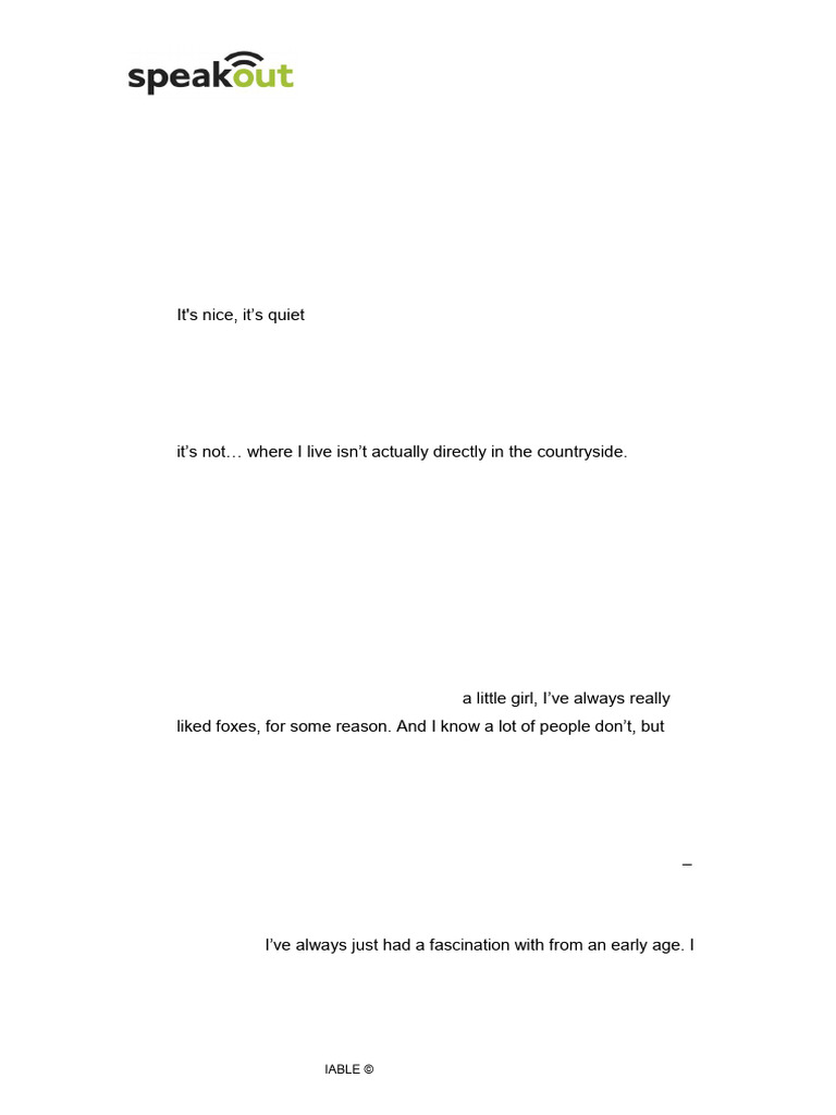 SO PI U9 Interviews Scripts | PDF