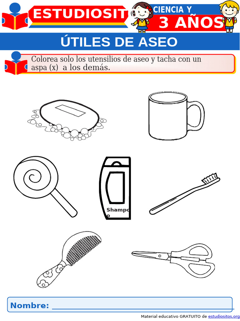 Utensilios de Aseo para Niños | PDF