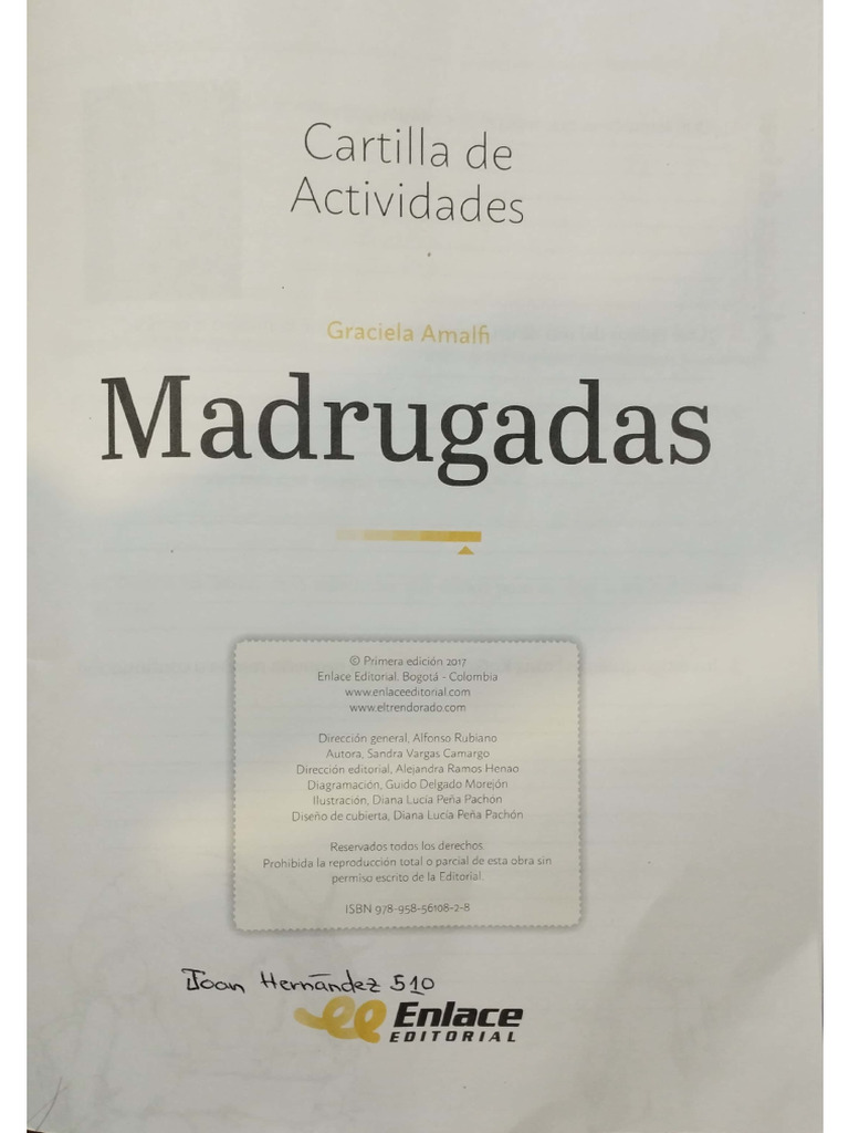 Cartilla de Actividades Madrugadas-1 | PDF