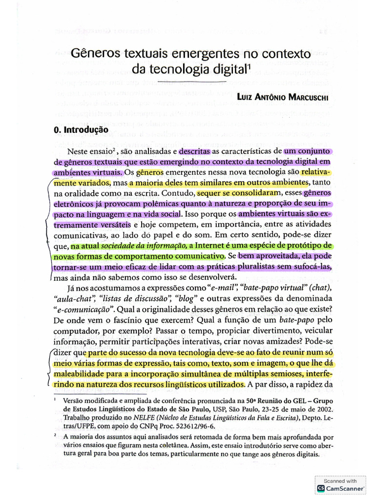 Hipertexto e Gêneros Digitais | PDF