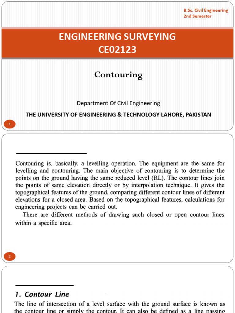 Lecture #12. Contouring (W24) | PDF
