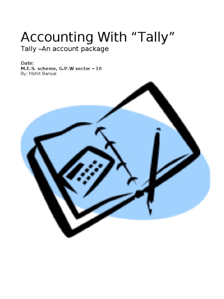 Tally Final | PDF | Debits And Credits | Bookkeeping