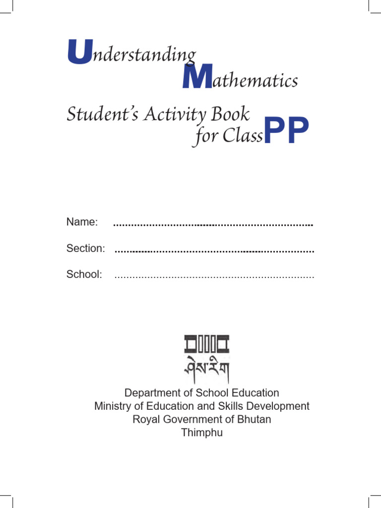Class PP Mathematics Activity Book | PDF | Curriculum | Shape