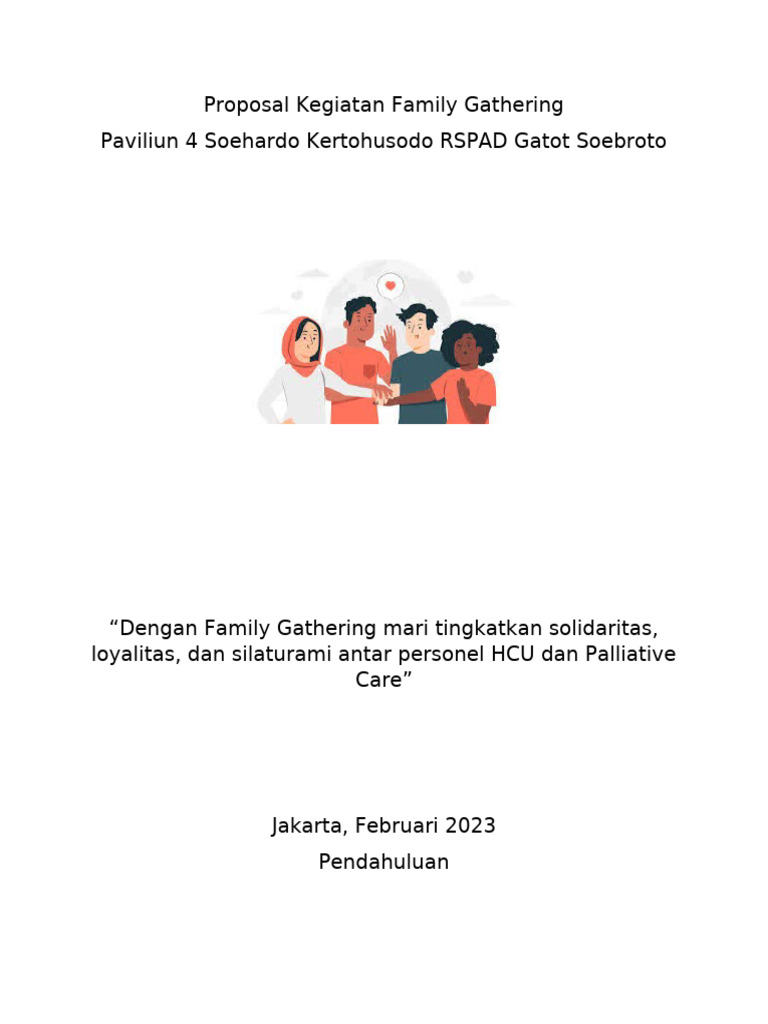 Proposal Kegiatan Family Gathering | PDF