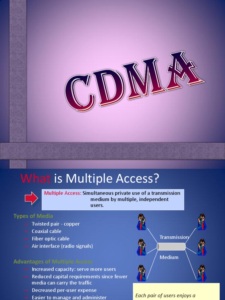Seminar Cdma | PDF | Code Division Multiple Access | Channel Access Method