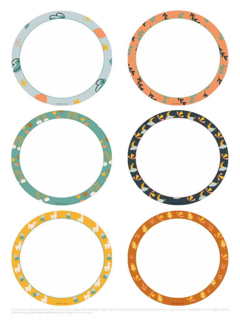 Circle Labels | PDF