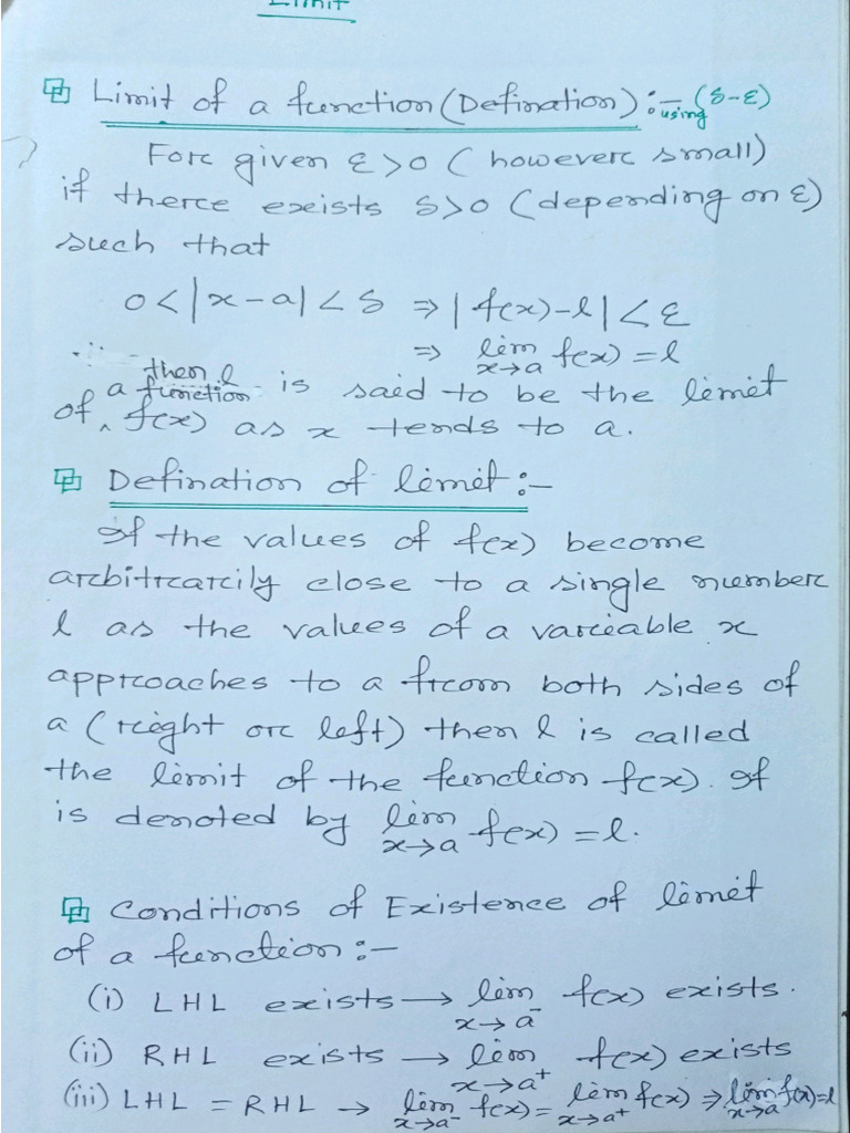Limit Pdf