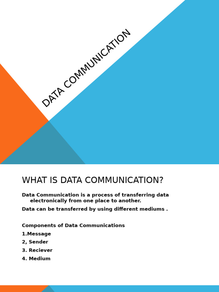DATA COMMUNICATION | PDF