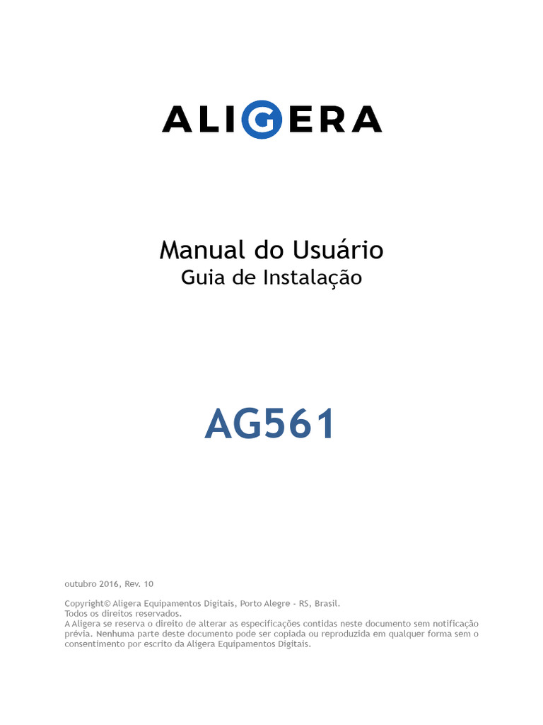 MA-005 - AG561 Manual Do Usuario e Guia de Instalacao-20160816 | PDF ...