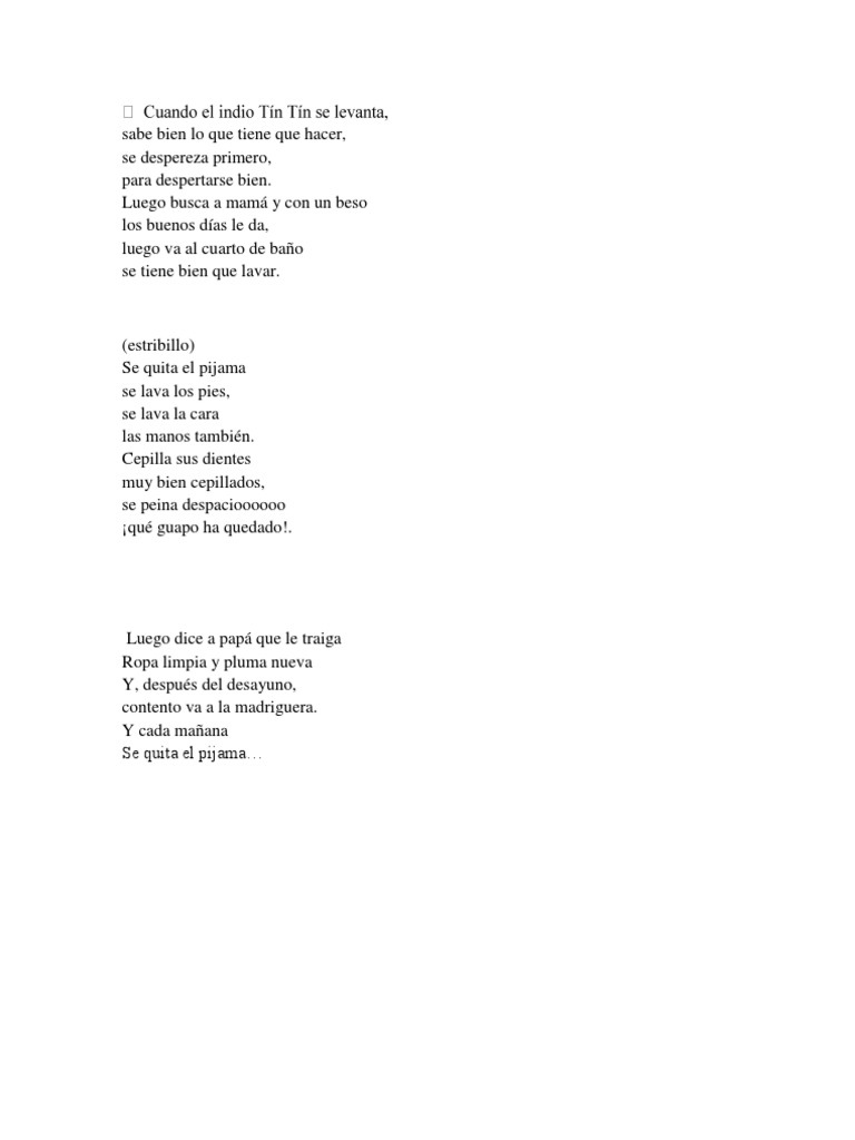 Canción Buenos Dias | PDF