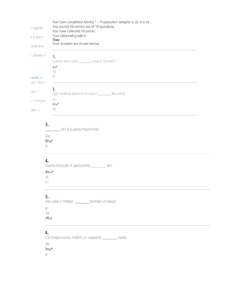 Tarea Preposiciones 1 Basico 3 | PDF