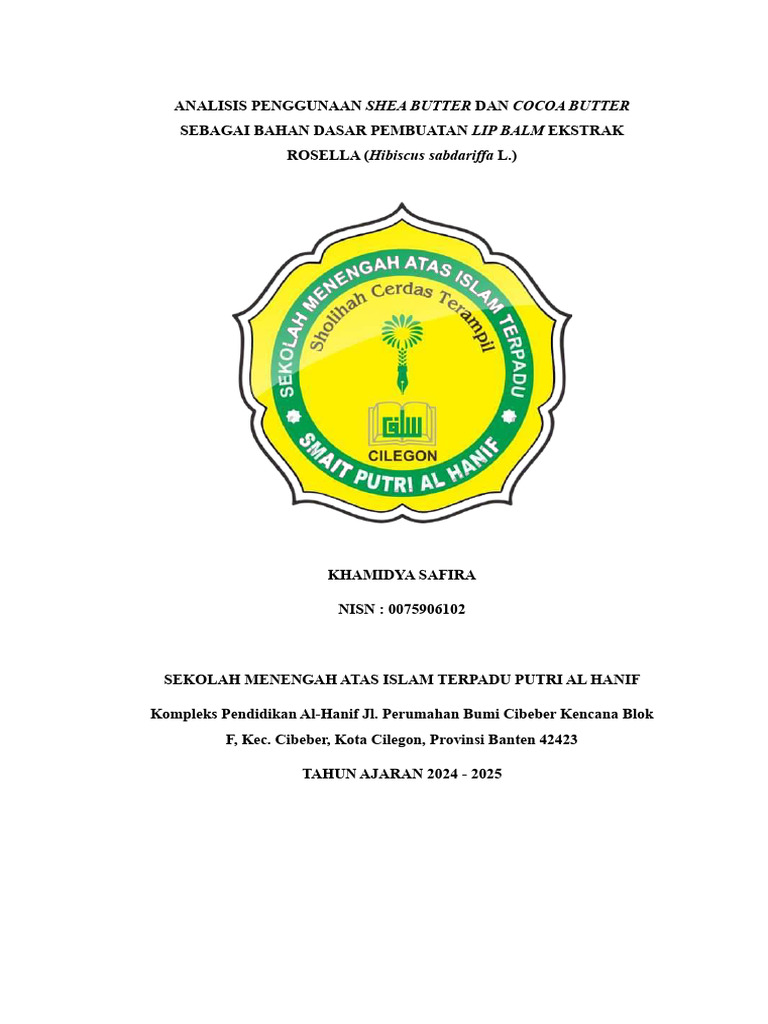 Khamidya Safira | PDF