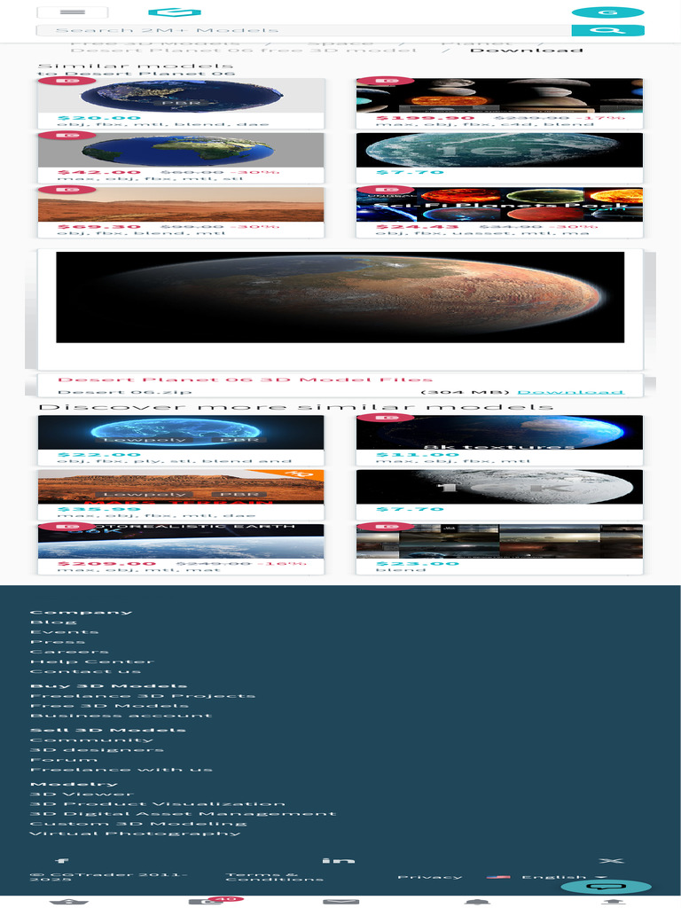 Desert Planet 06 CGTrader | PDF