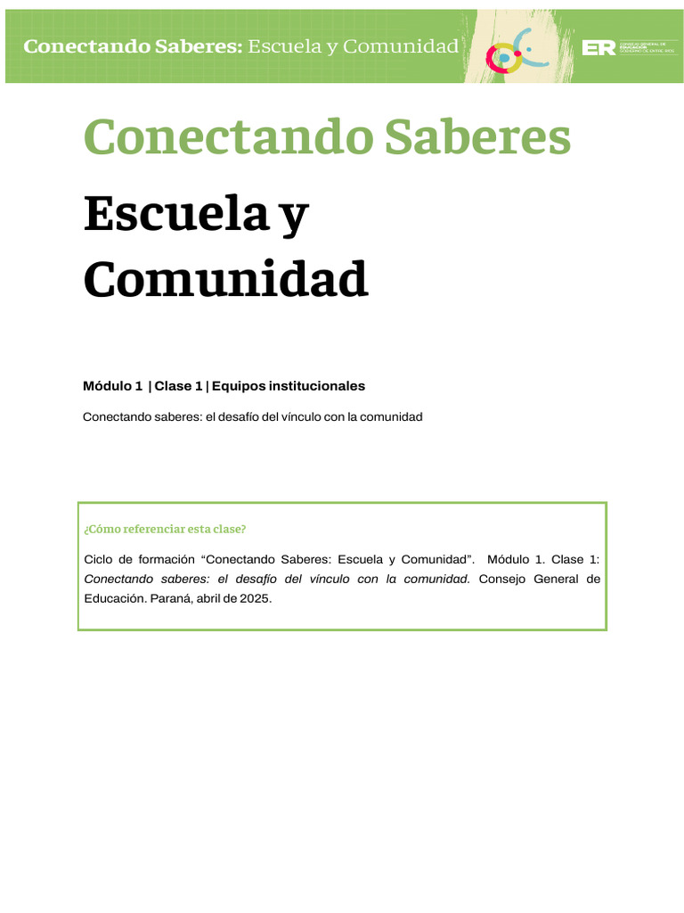 m1 - Clase 1 - Equipos Inst Del 21 - 04 Al 04 - 05 | PDF | Escuelas | Institución