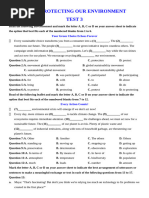 Eco Quiz: Environmental Awareness | PDF | Recycling | Plastic