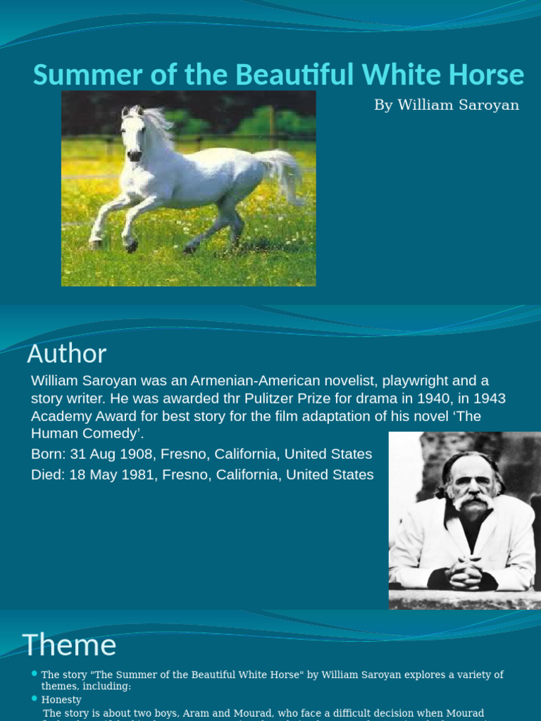 CH 4 - The Summer of The Beautiful White Horse | PDF