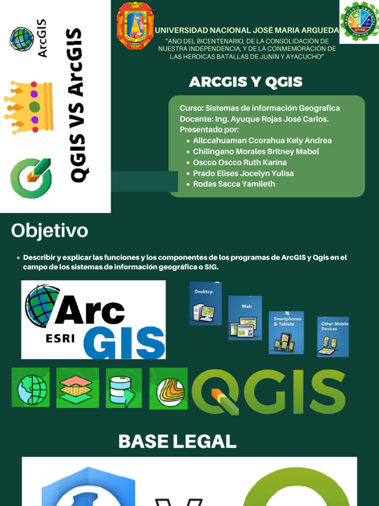 Exposicion 5 - QGIS y ArcGis | PDF | Sistema de información geográfica ...