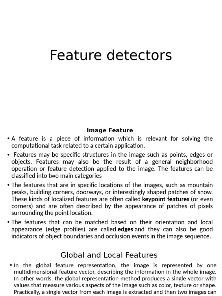Feature Detection and Matching | PDF | Computer Graphics | Image Processing