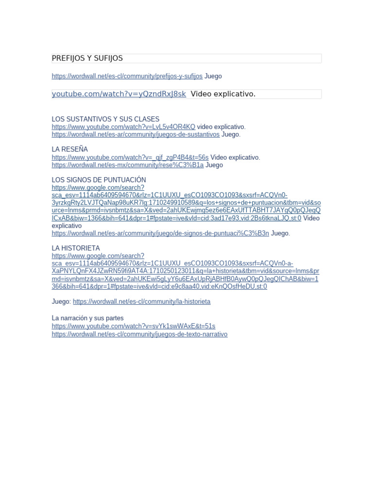 Prefijos y Sufijos | PDF