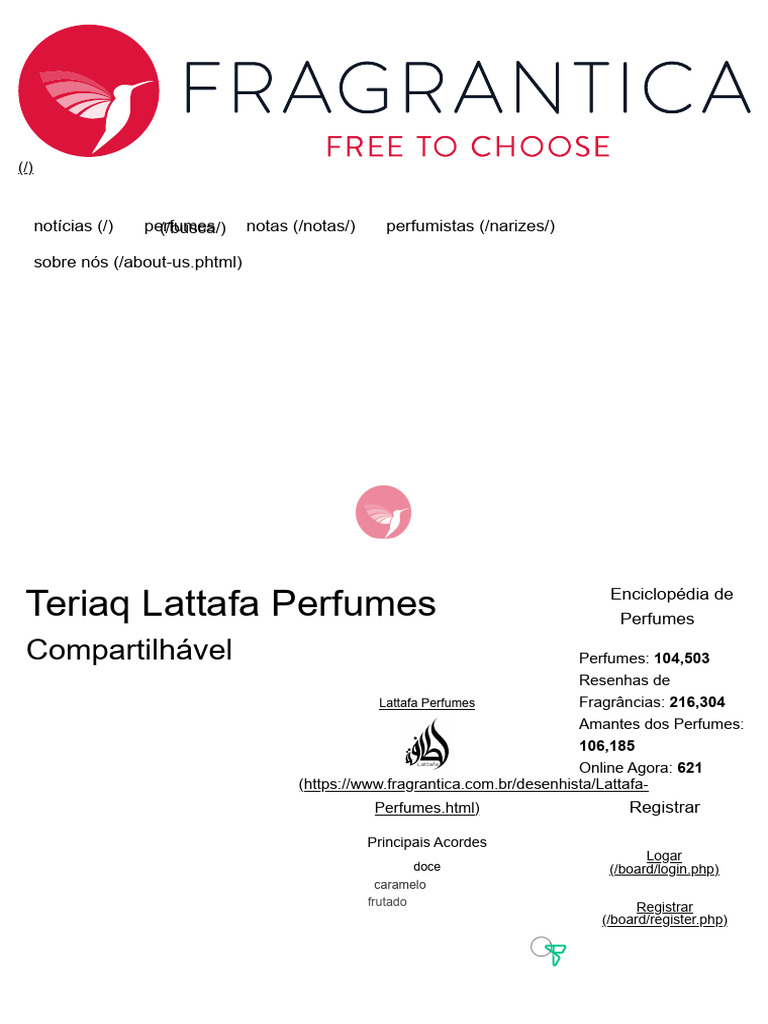 Teriaq Lattafa Perfumes Perfume - A Novo Fragrância Compartilhável 2024 | PDF | Perfume | Odor